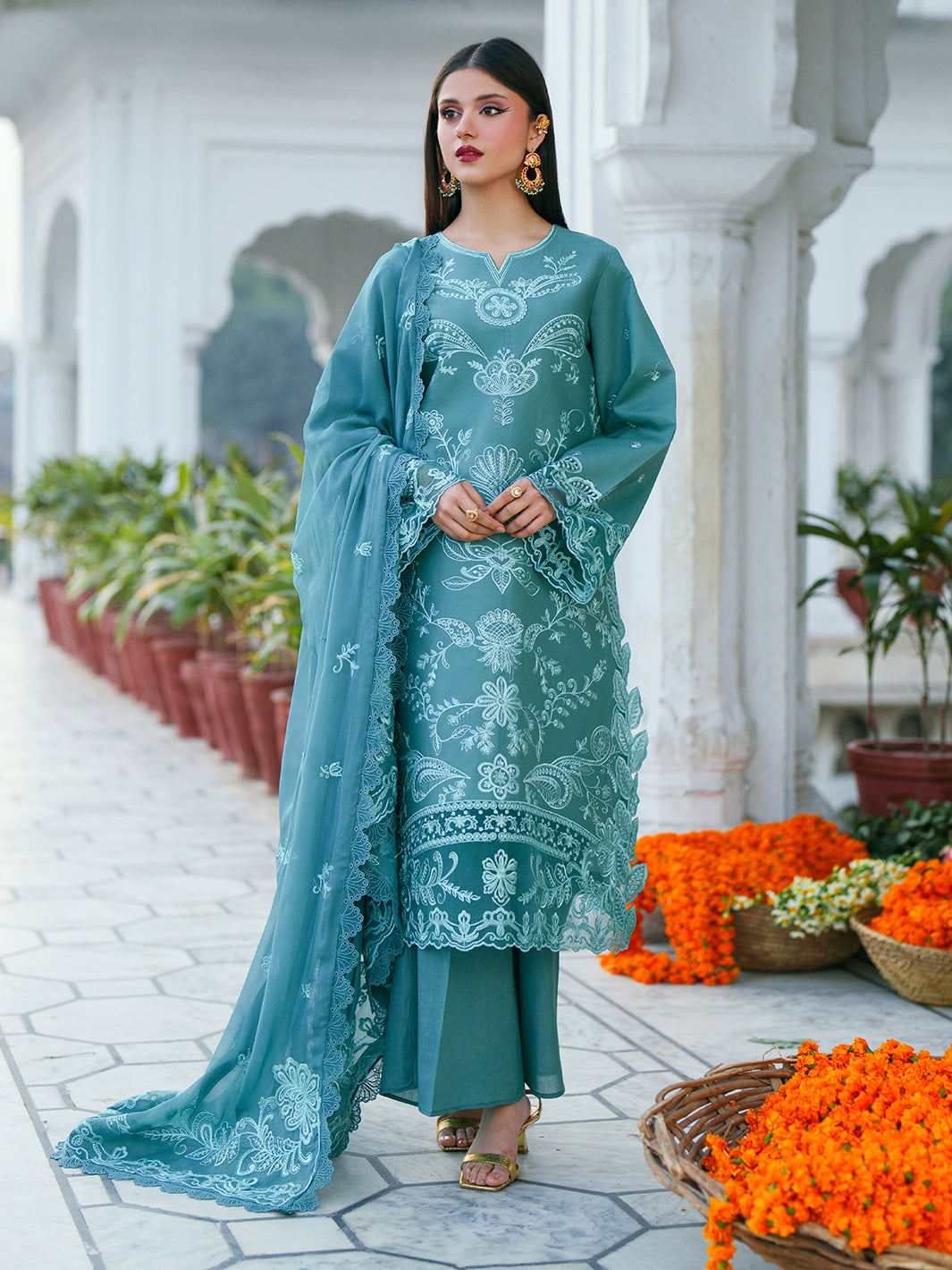 G-009 | 3 PC Lawn – MAHNUR